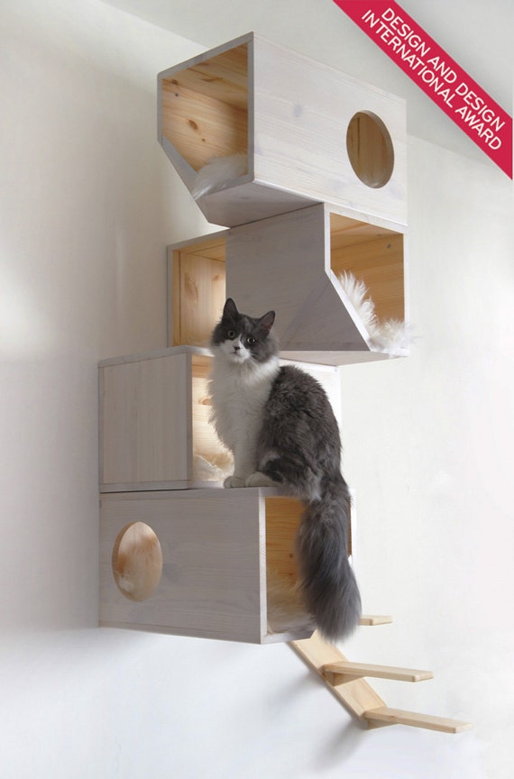 White Modular Cat House