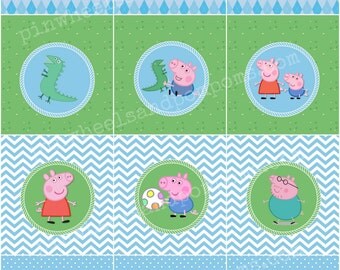 Peppa pig circles | Etsy