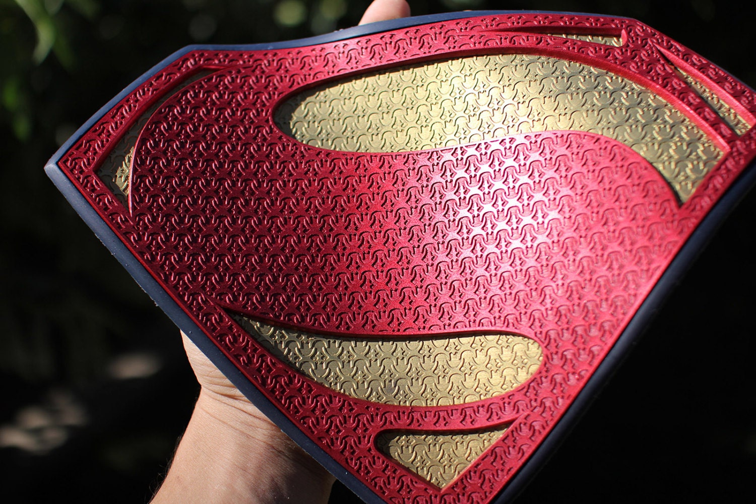 Man of Steel Emblem Superman Chest Costume Piece 3D Designed
