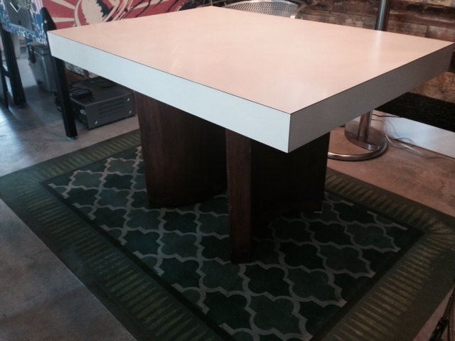 Funky Solid Wood Table with Cool Curved Legs – Haute Juice