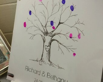 Popular items for fingerprint wedding on Etsy