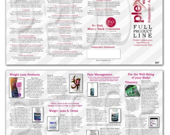 Full Product Line and Compensation Plan Brochure