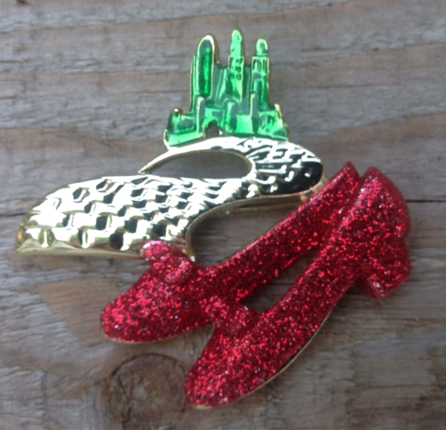 Vintage Wizard of Oz Ruby Slippers Signed AJC brooch pin – Haute Juice