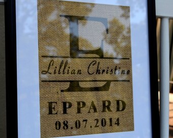 Custom Burlap Signs by BurlapTheMoment on Etsy