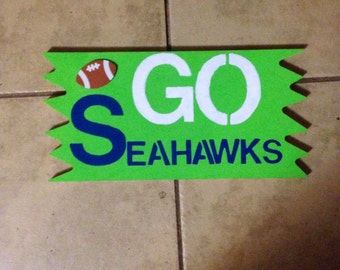Seahawks wood sign