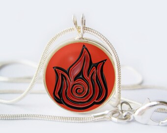 Fire nation necklace | Etsy
