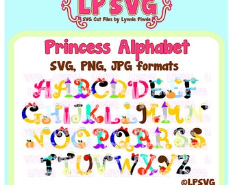 Princess alphabet | Etsy