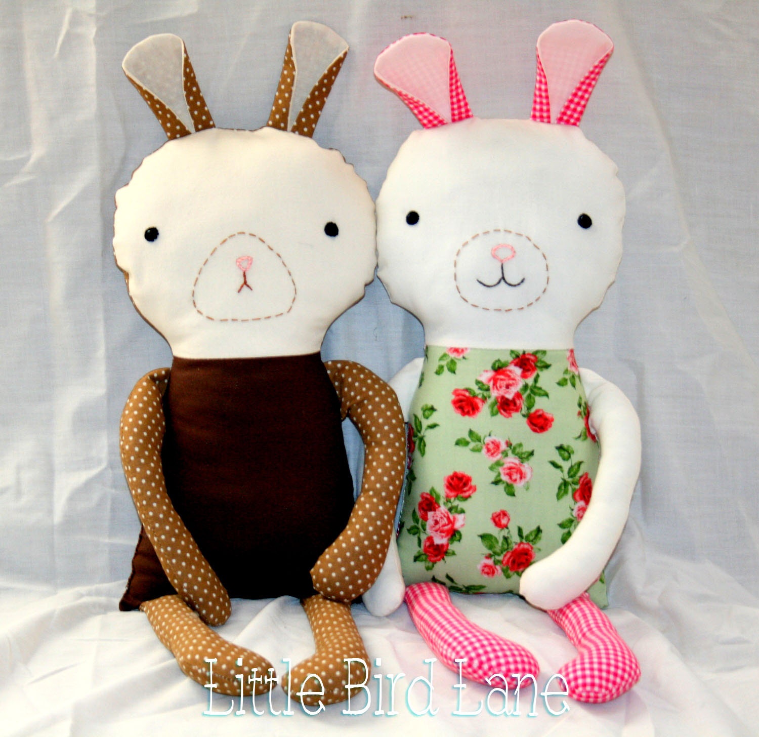 Instant Download Bunny Rabbit Rag Doll 17 Inch Tall DIY Sewing