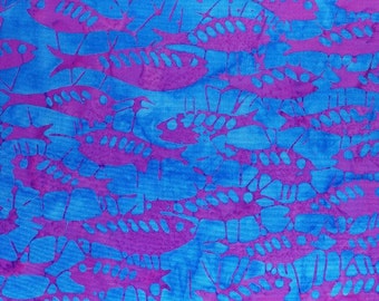Tropical fish fabric | Etsy