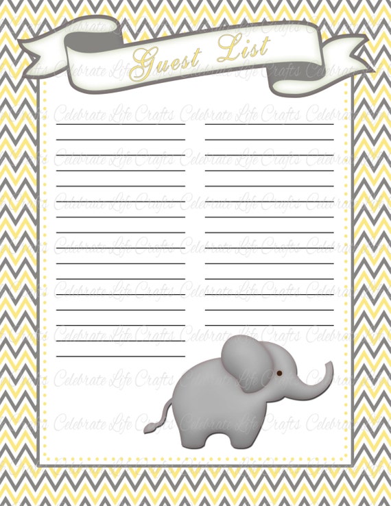 Free Printable Baby Shower Guest Sign In Sheet Fiesta Guest Sign In 