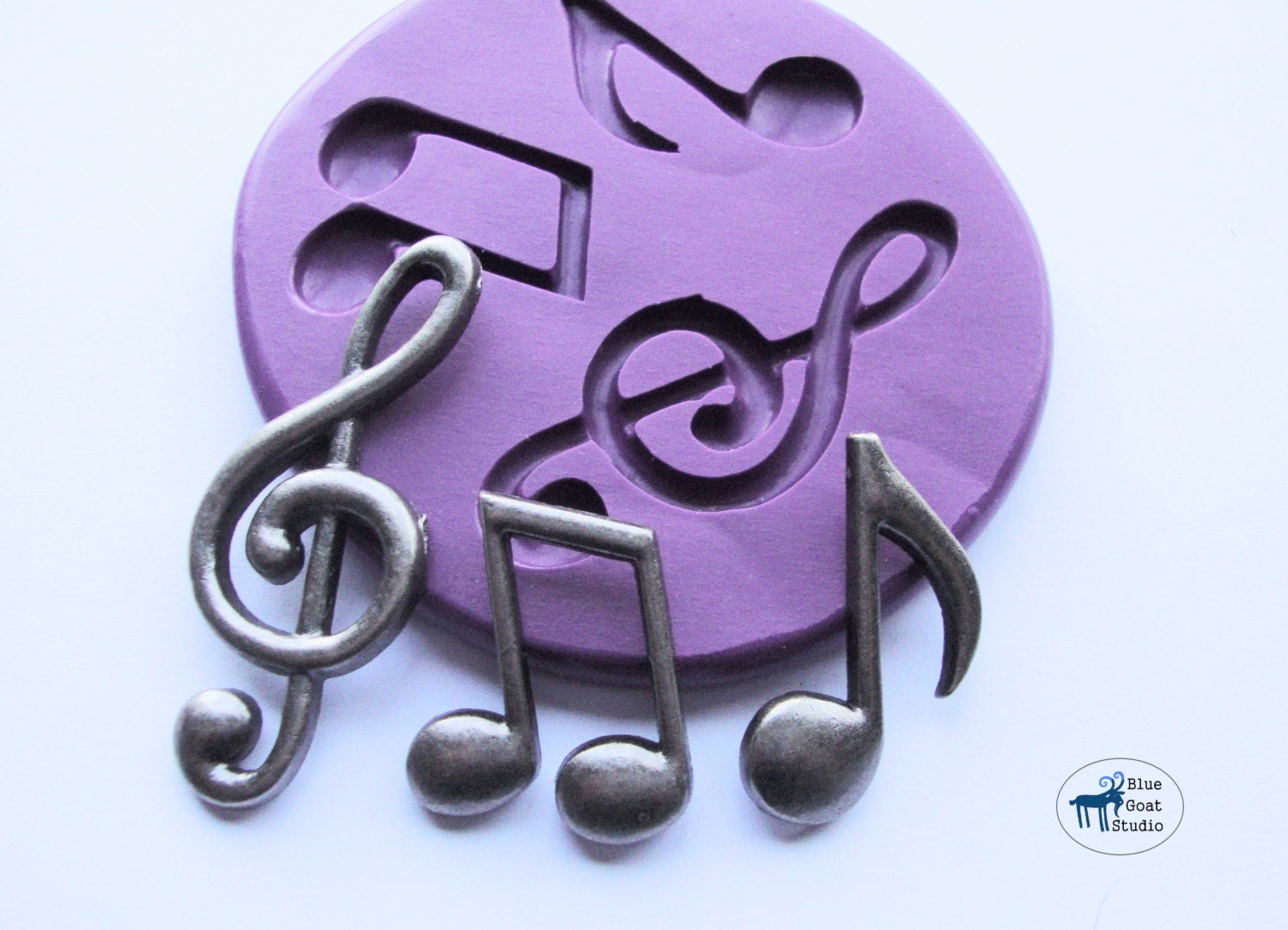 Music Note Trio Mold/Mould Clef Note Eighth Note Silicone