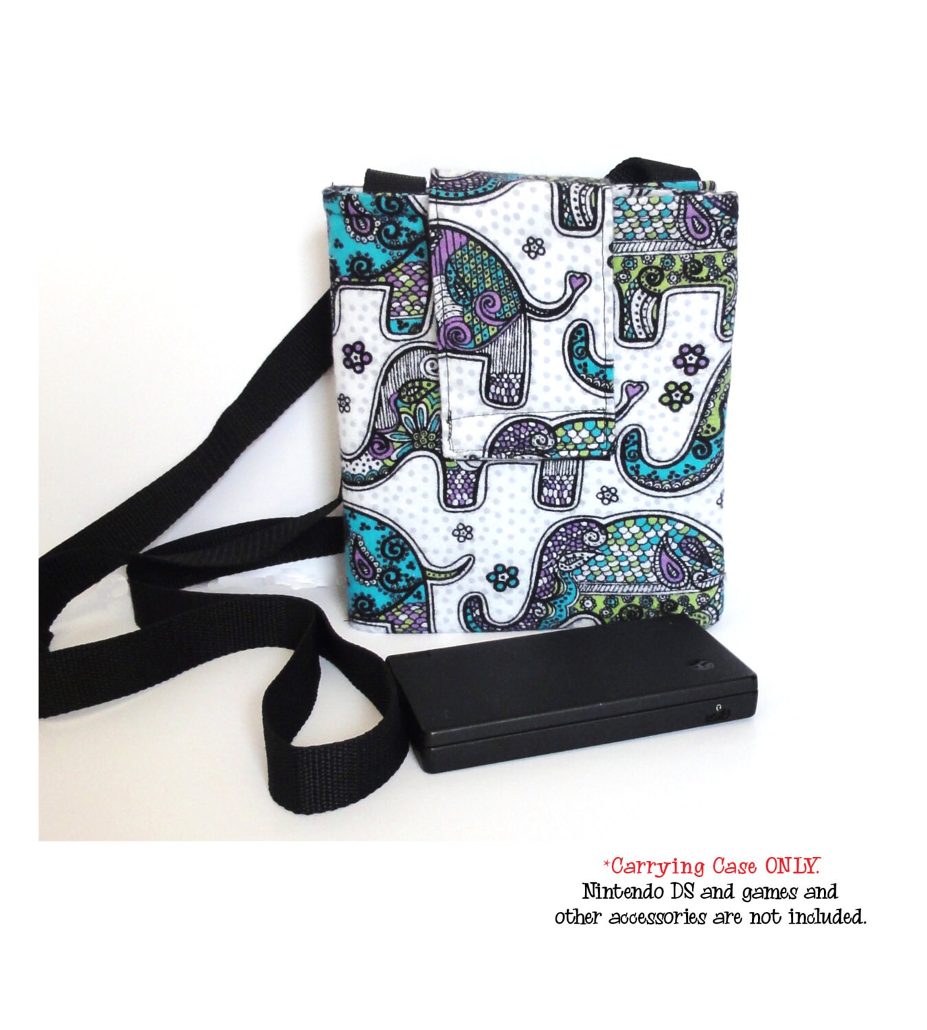 Nintendo DS Carry Case w/ Adjustable Strap by KatiesDesignBoutique