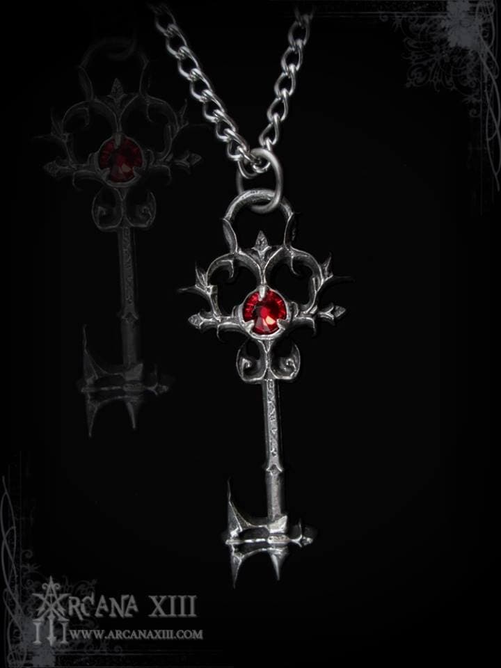 Handmade Gothic key pendant Jewelbox Key large by ArcanaXIII
