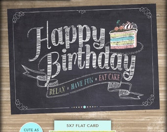 Chalkboard card | Etsy