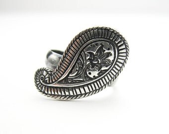 Unique paisley ring related items | Etsy