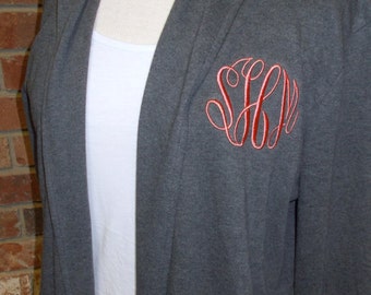 Popular items for monogram cardigan on Etsy