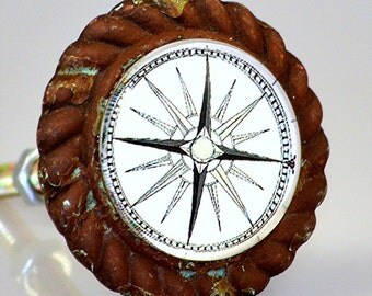 Compass knob | Etsy