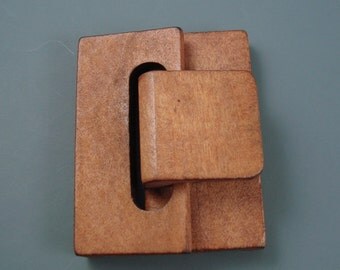 Eight Strand Wood Buckle Clasp, PRICE REDUCED, Ethnic Boho Clasp for ...