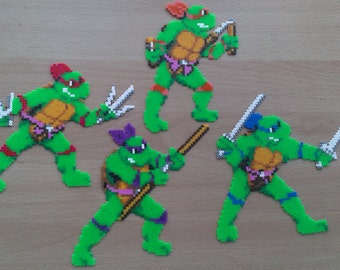 Unique ninja turtle perler related items | Etsy