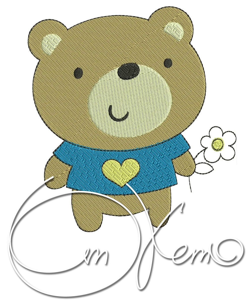 MACHINE EMBROIDERY FILE Teddy bear
