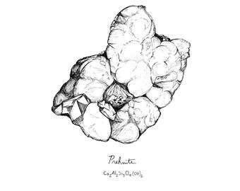 Popular items for mineral drawing on Etsy
