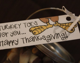 Turkey toes tags | Etsy