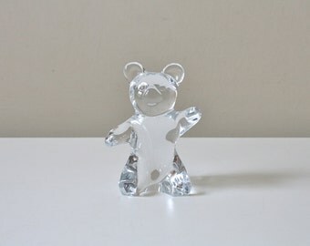 Crystal teddy bear | Etsy
