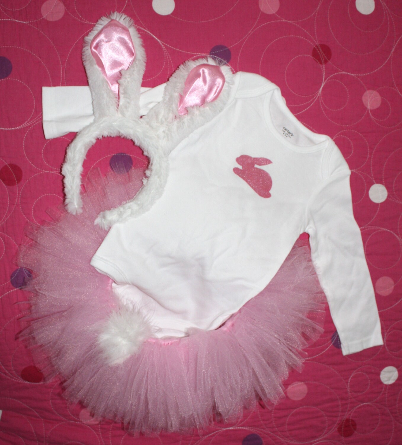 Spring Easter Bunny Rabbit Tutu set Costume by carriecolombo