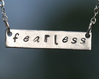 Popular items for fearless pendant on Etsy