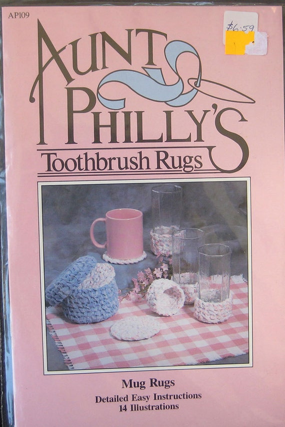 Aunt Phillys Toothbrush Rugs Mug Rug Pattern by TheHowlingHag
