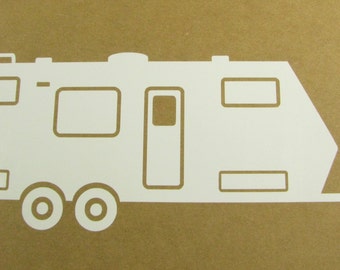 Fiberglass trailer car window vinyl decal scamp camper