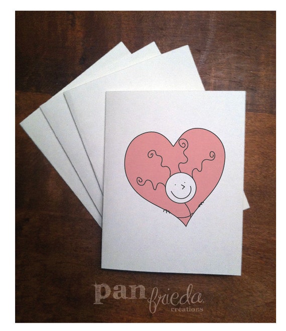 Items similar to Love Note Card (set of 4) on Etsy