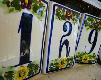 Popular items for numbered tiles on Etsy