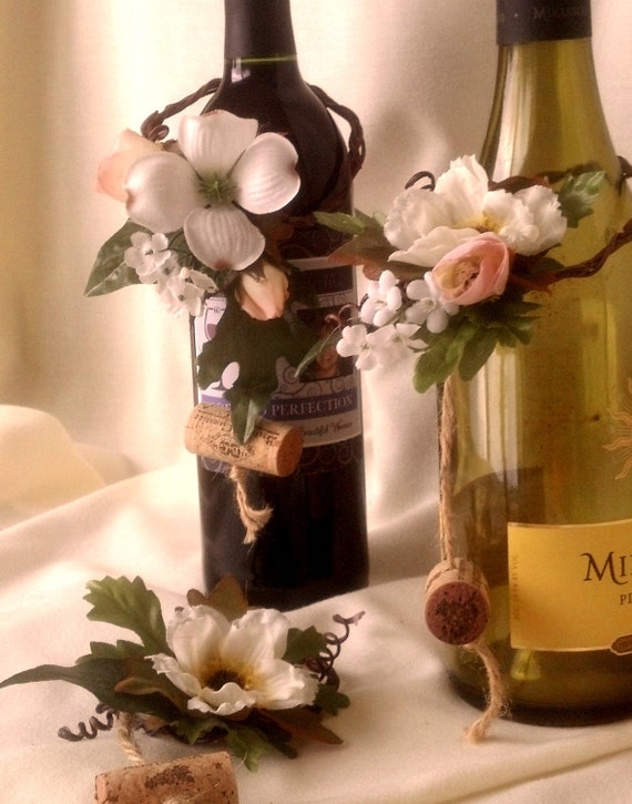 Custom AmoreBride Wine Bottle Toppers Made to Order by AmoreBride