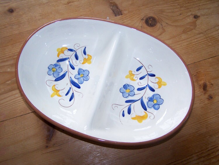 Vintage, Stangl Pottery, Stangl FAIRLAWN, Divided Dish, Stangl Bowl ...