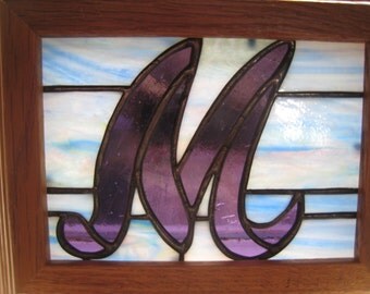 Stained glass letter | Etsy