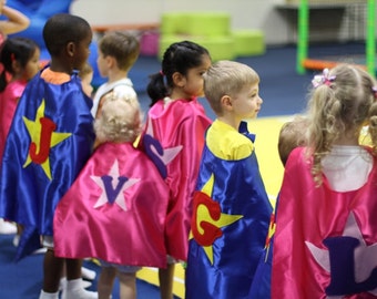 SUPERHERO POWER CAPES Single-Sided with Emblem by CupcakeCutieKids