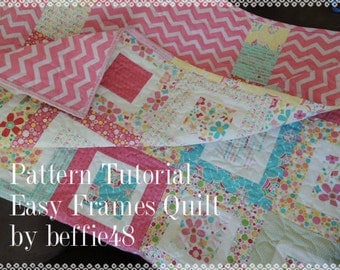 Jelly Roll Rag Quilt 2 Pattern Tutorial Easy to Make pdf