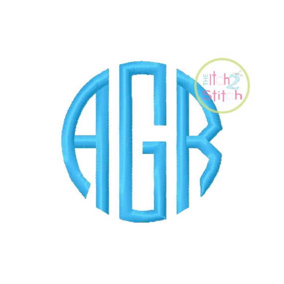 Natural Circle Monogram Svg Dxf Font Cut File | SEMA Data Co-op