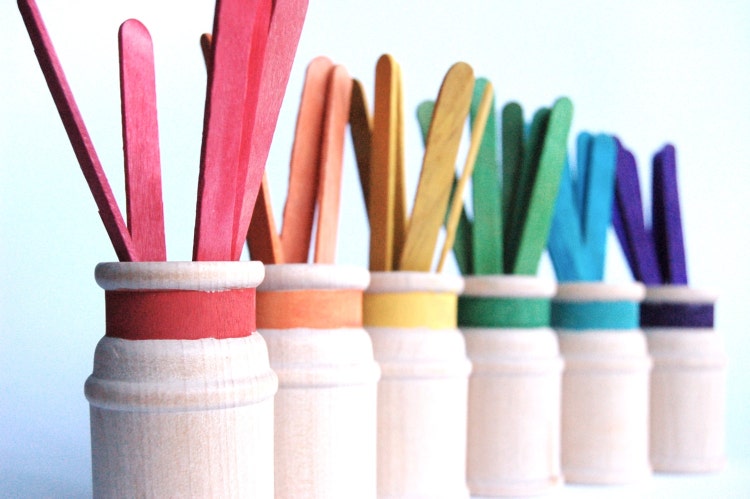 Wooden Toy SORTING STICKS A Montessori Inspired by applenamos