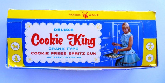 Deluxe COOKIE KING Cookie Press Spritz Gun & Basic Decorator