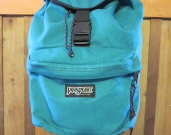 Vintage Backpack Jansport Backpack Teal Green Drawstring Jansport Rare ...