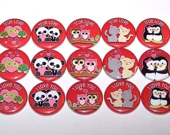 Pin Back & Magnet Button Party Favors and by DistinctDesignsUnltd