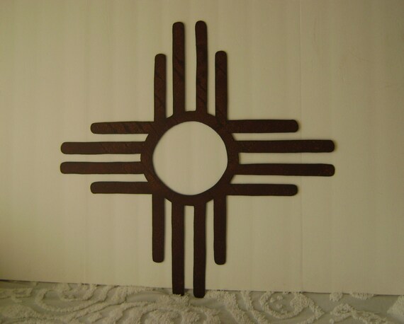 Zia Sun Sign 30 Inch Zia Sun Symbol Metal Zia By