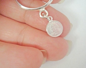 Popular items for dangle charm ring on Etsy