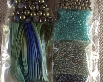 Bead Embroidery Shibori Ribbon Kit
