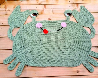 Popular items for crab rug on Etsy