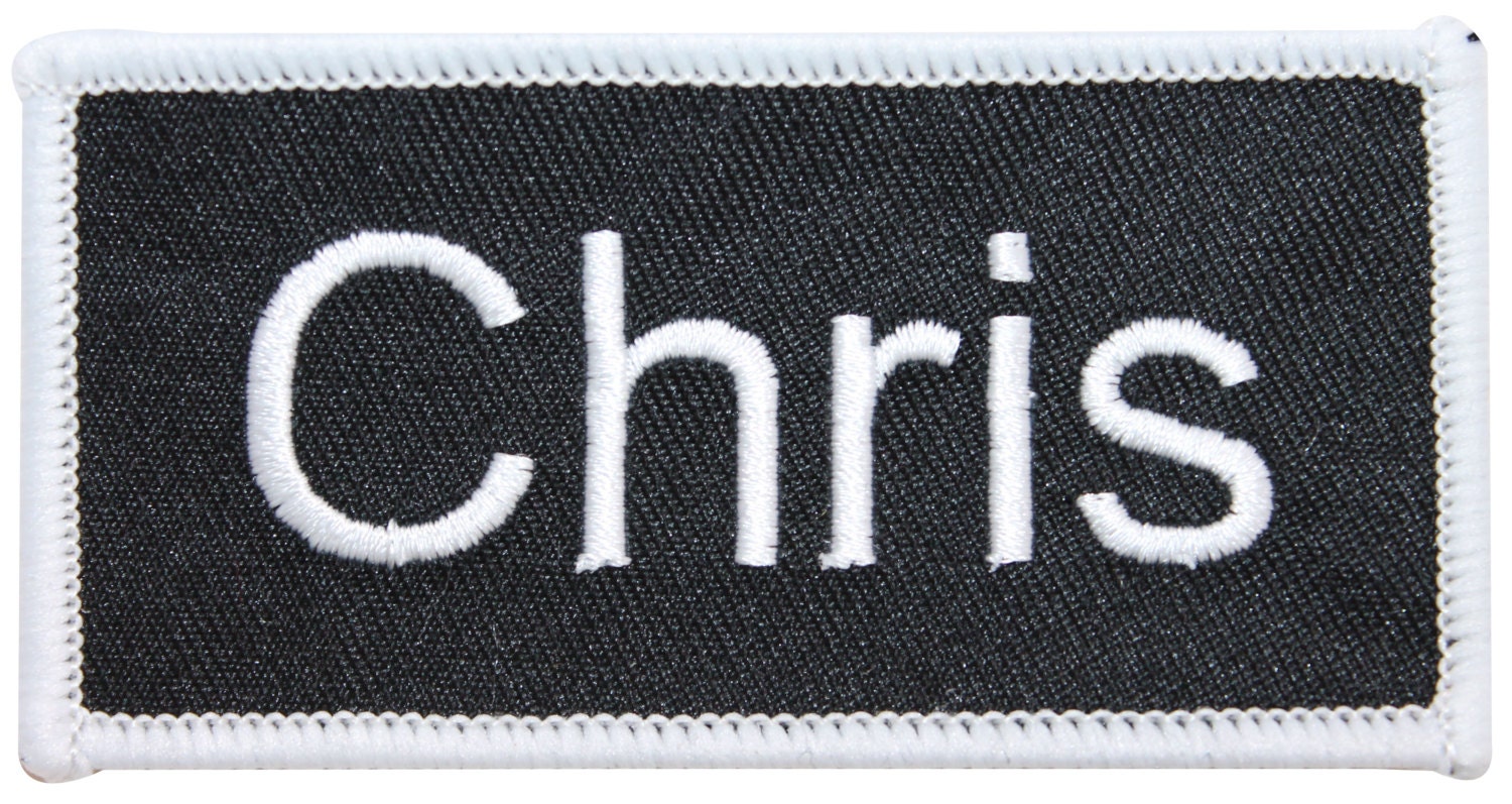 Chris Chris Name Tag Uniform Identification Badge