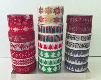 Popular items for christmas washi tape on Etsy