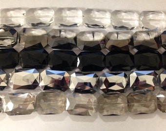 30mm coin shaped chinese faceted crystal glass 10beads